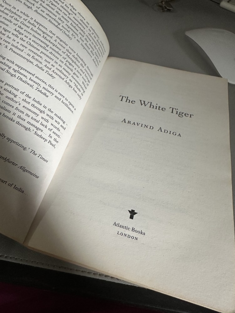Book Review: The White Tiger by Aravind Adiga – Just Reading Nook